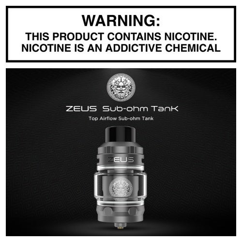 Geek Vape Zeus Sub Ohm Tank available at L7 Vapors Farragut, Karns, Knoxville, UT Knoxville | L7 ...